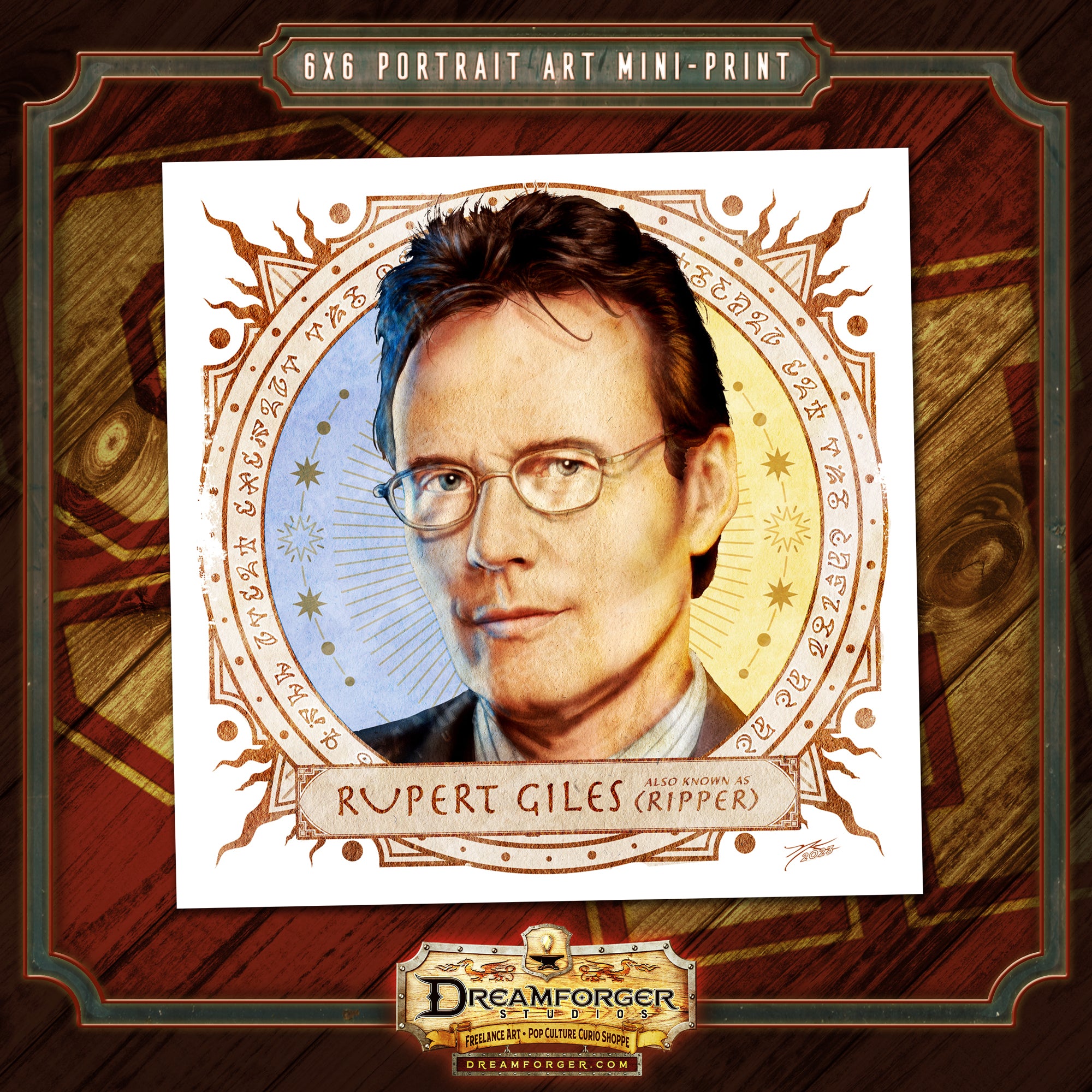 "Rupert Giles (a.k.a. Ripper)" Portrait Art Mini-Print • Run of 150 ...