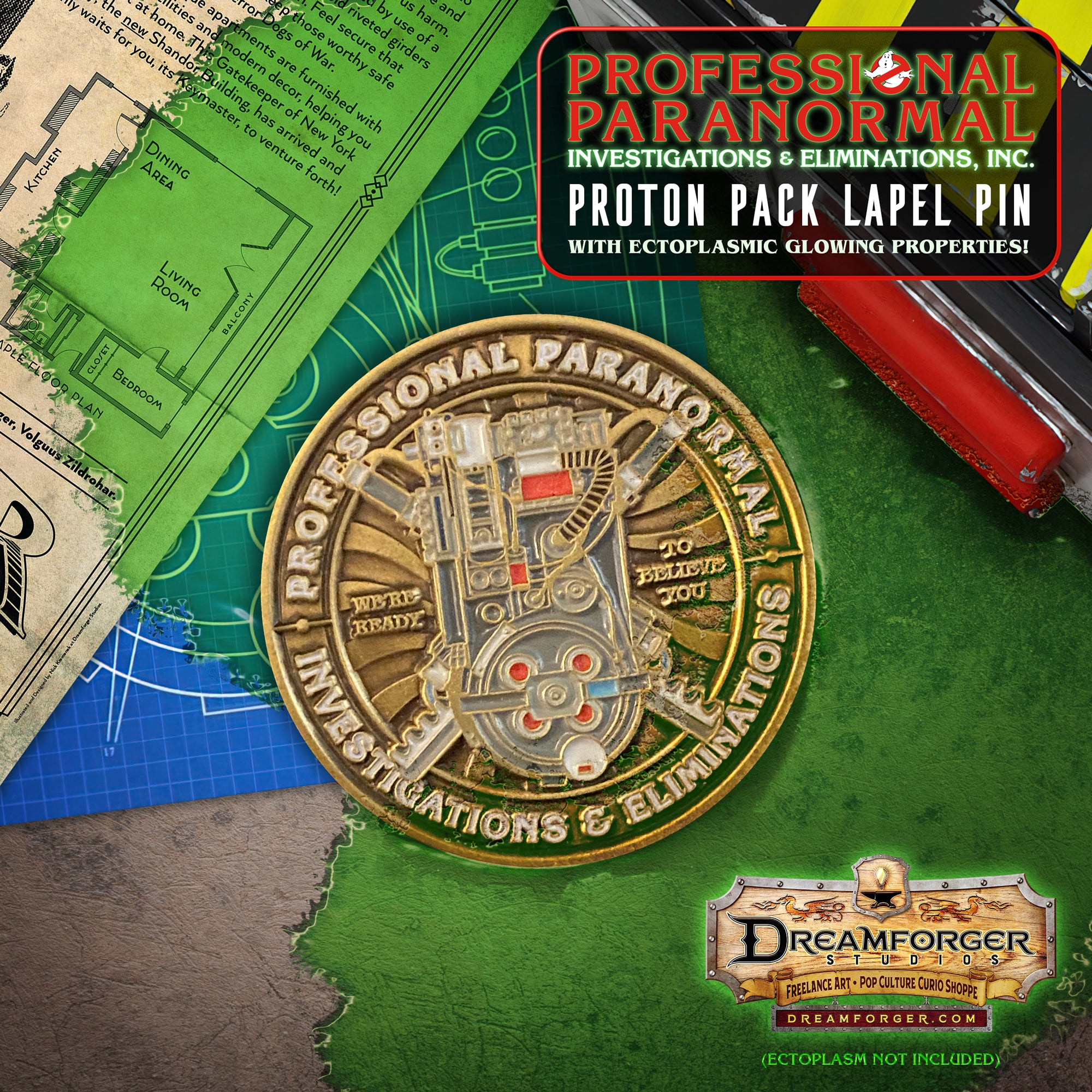 "PPI&E Proton Pack" Lapel Pin – Dreamforger Studios