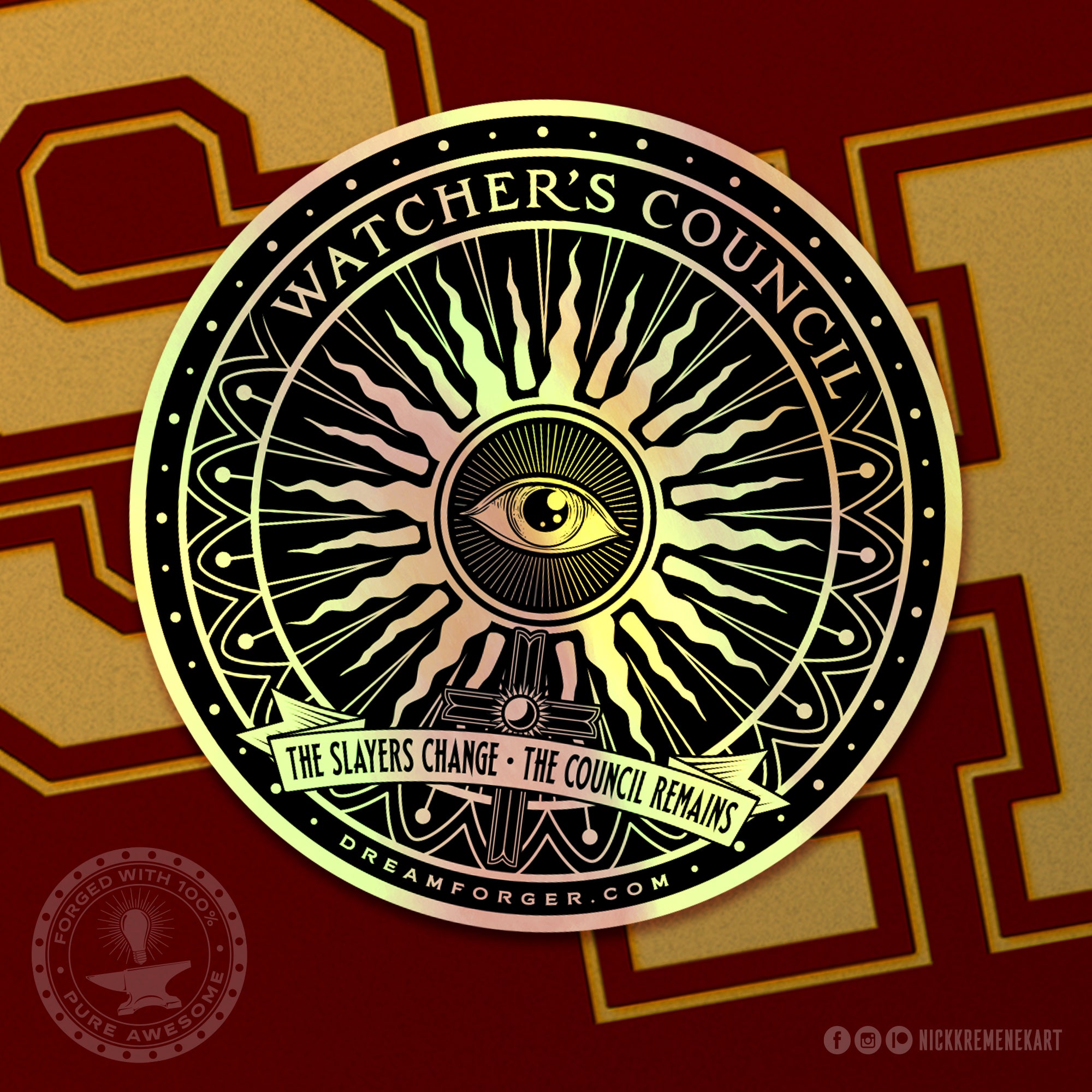 Buffyverse "Watcher's Council" Vinyl Sticker – Dreamforger Studios