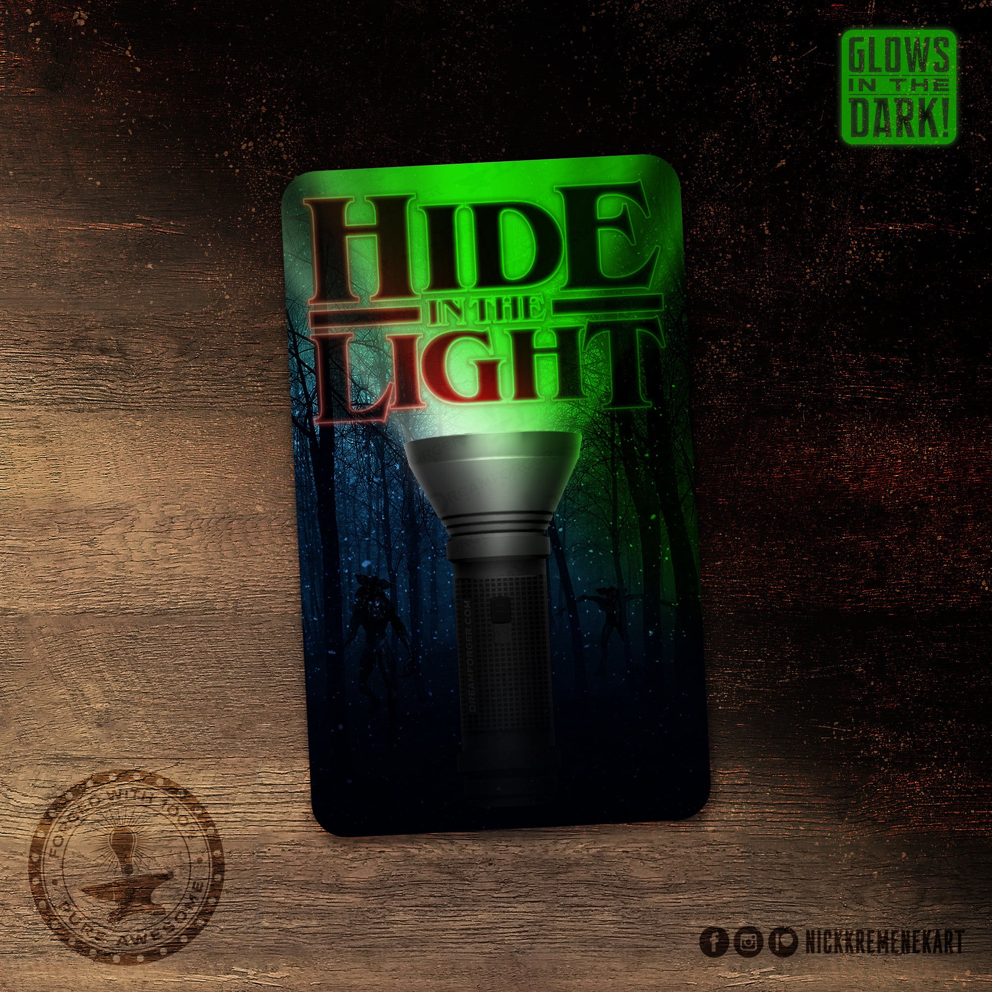 Weirder Tales "Hide in The Light" Vinyl Sticker – Dreamforger Studios